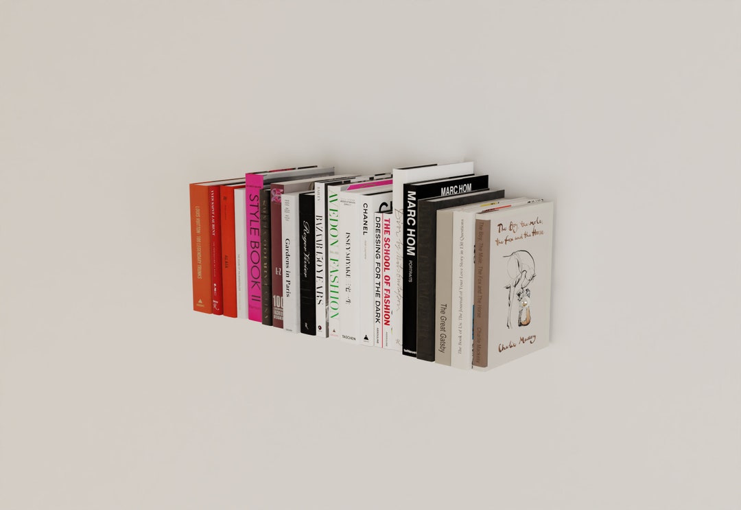 Silver Ball - Floating Horizontal Bookshelf - Various Sizes - Books ...