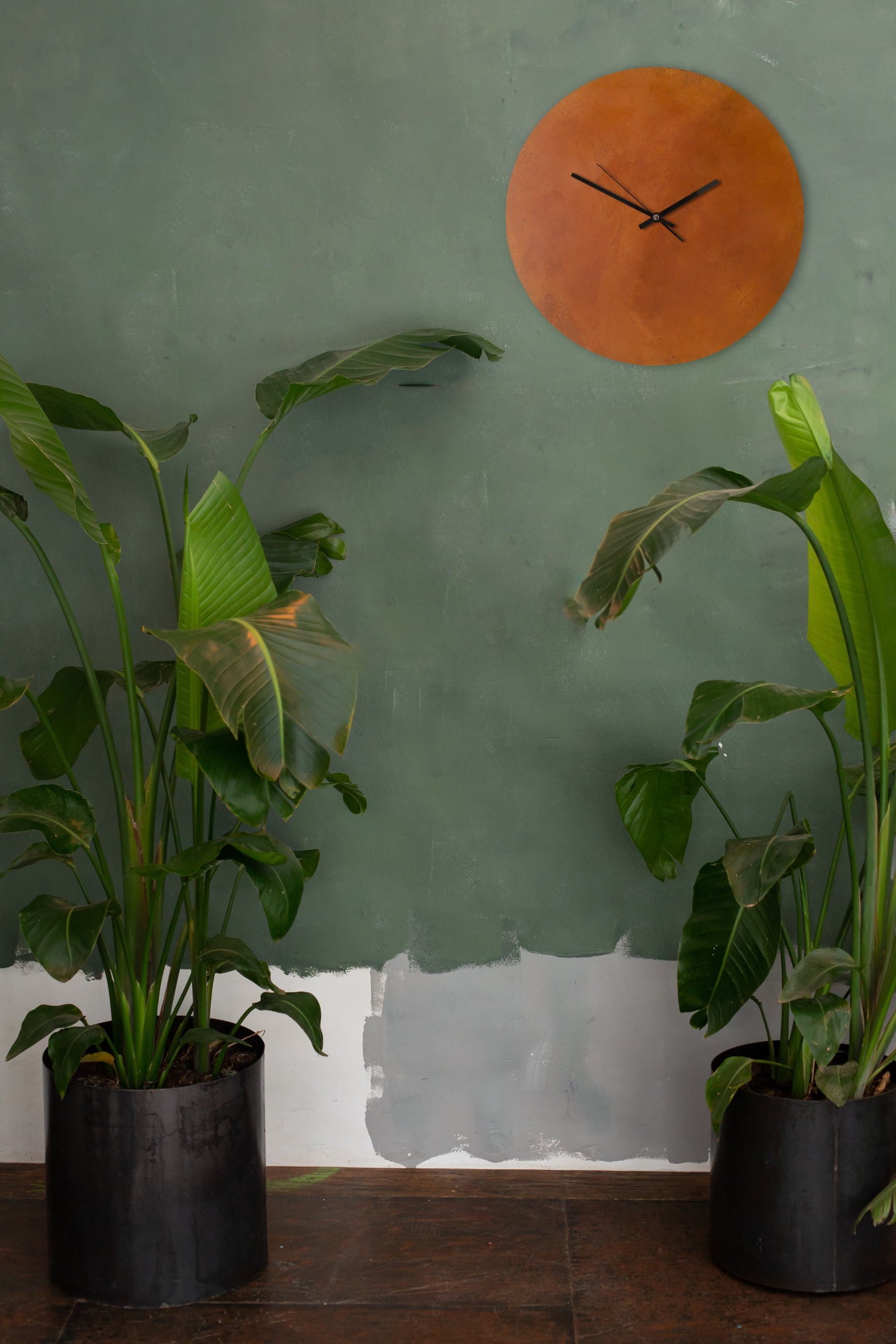 Rusted Steel Wall Clock Different Sizes | Etsy UK