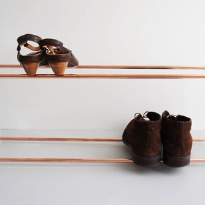 Copper & Glass - Shoe Rack - Etsy