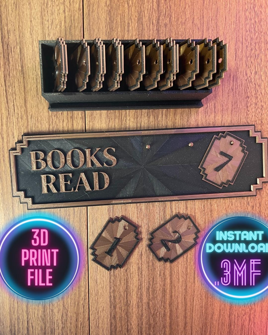 Books Read Tracker | Retro Movie Theatre Style Reading Counter ...