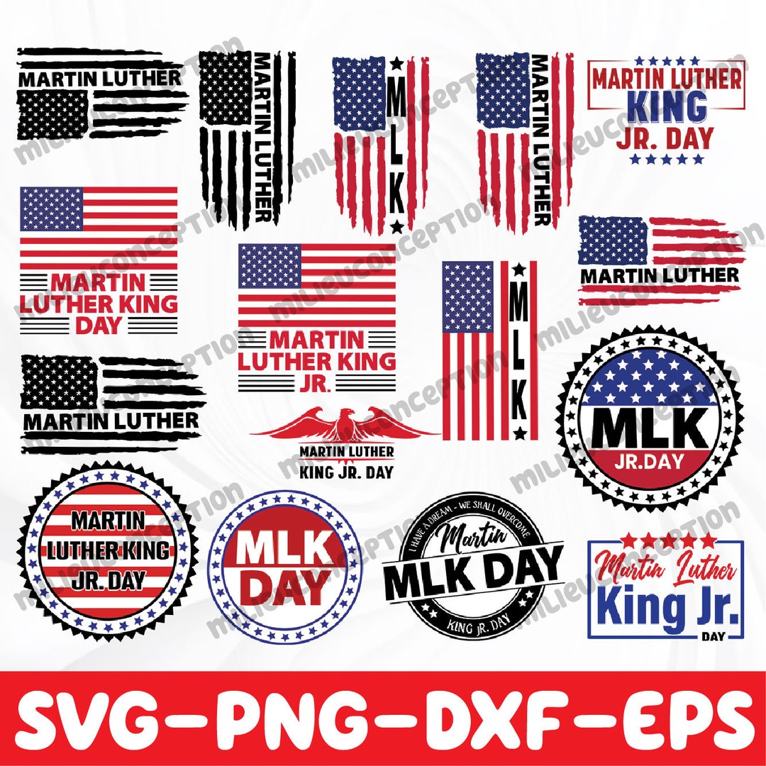 Dr. Martin Luther King Jr Svg, MLK Day Svg Bundle, Martin Luther King ...