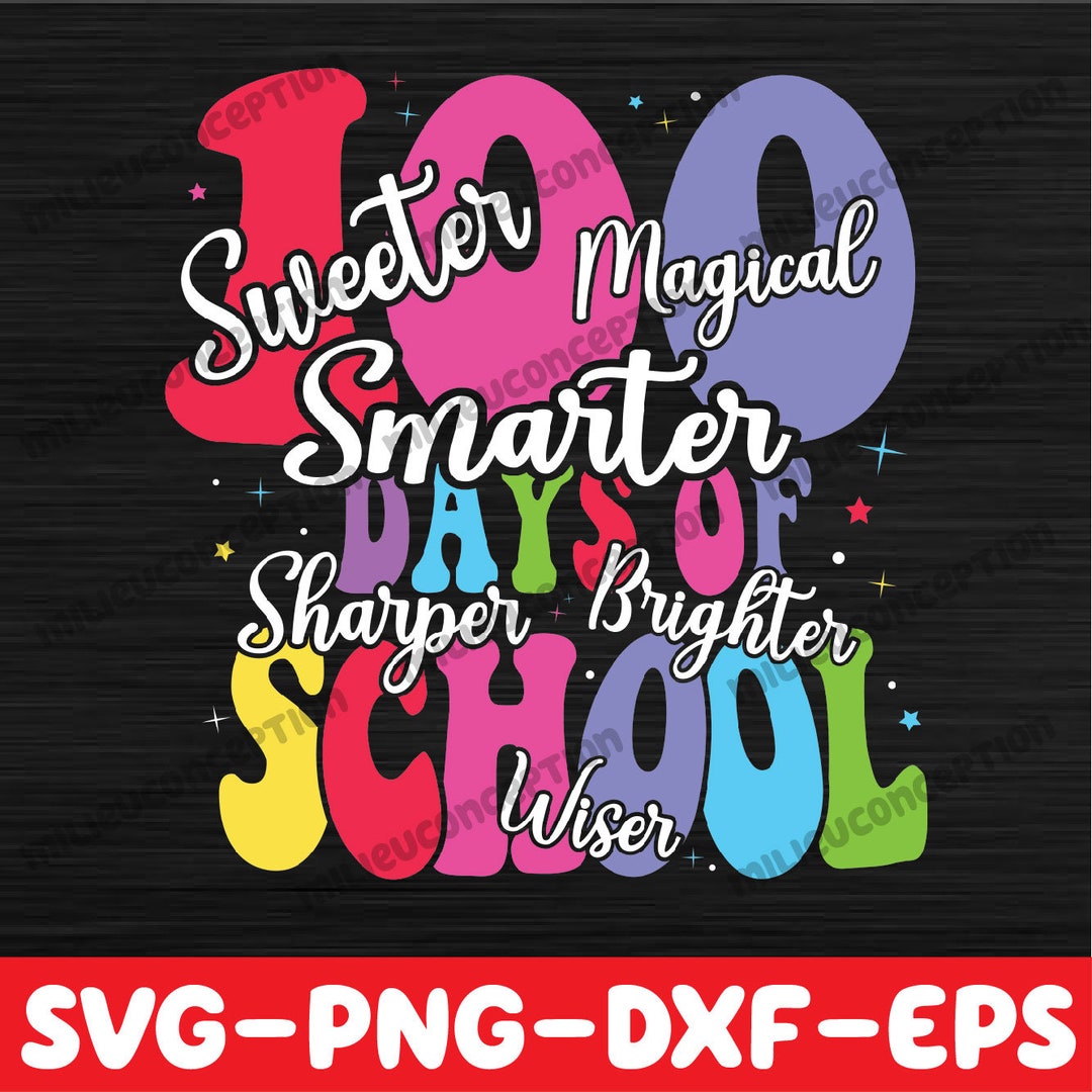 100 Days of School Boys Girls Svg, 100th Day of School Svg, 100 Days of ...