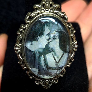 Gothic Cameo Ring. You Choose Image. Addams Family and the Munsters - Etsy