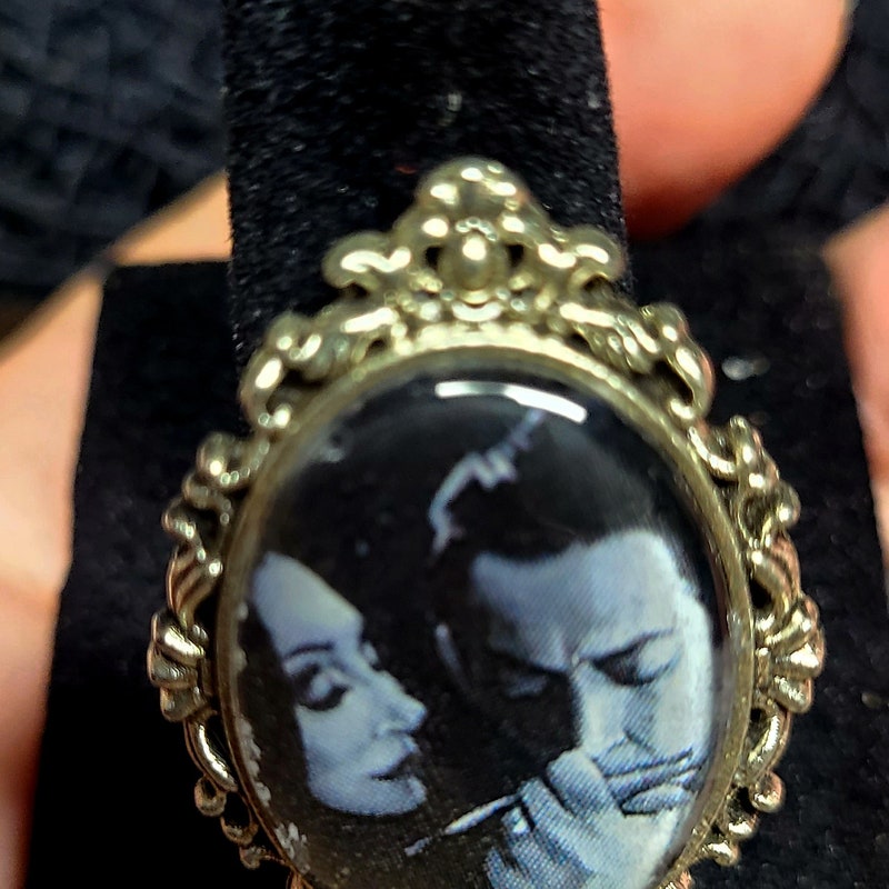 Morticia Addams Ring - Etsy