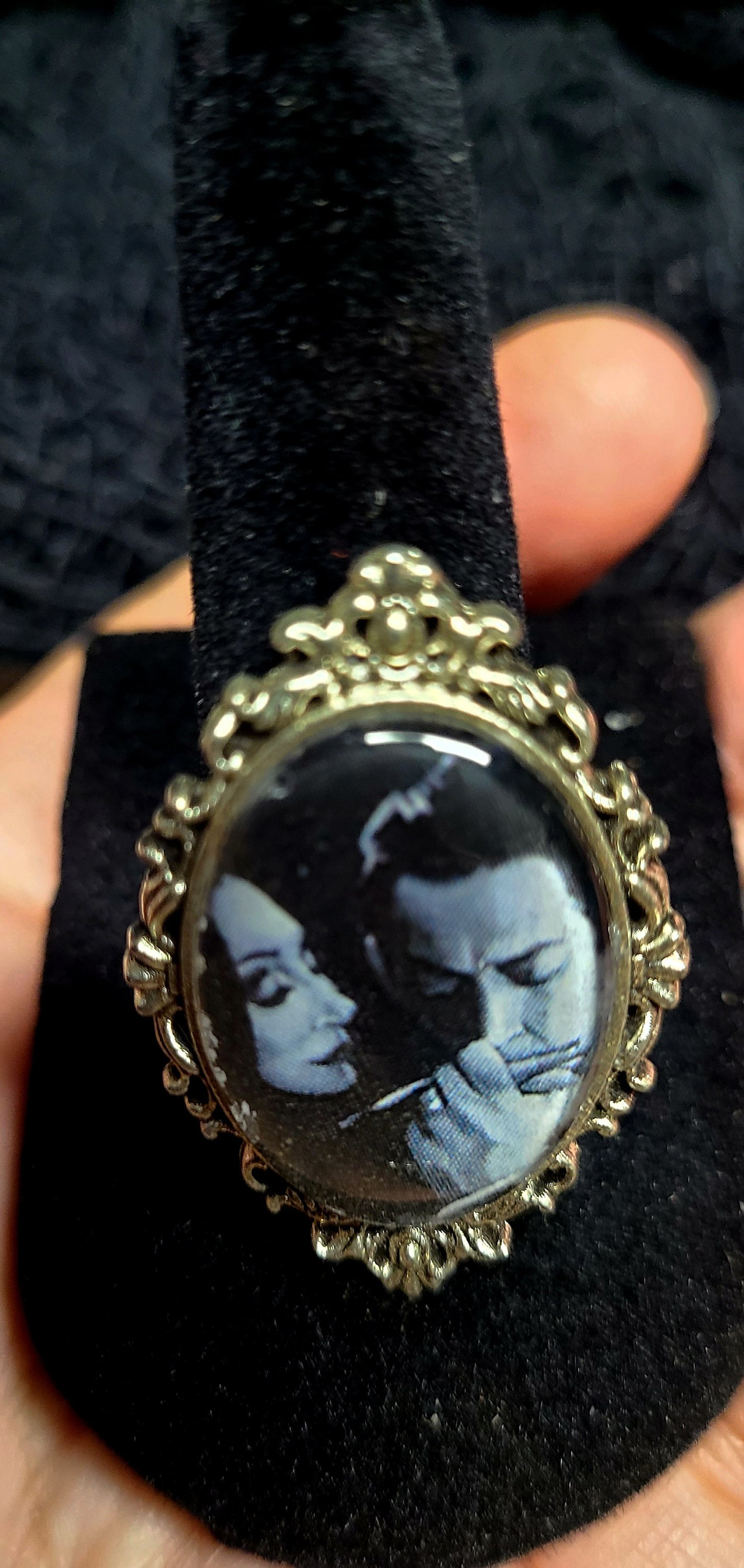 Gothic Cameo Ring. You Choose Image. Addams Family and the Munsters - Etsy