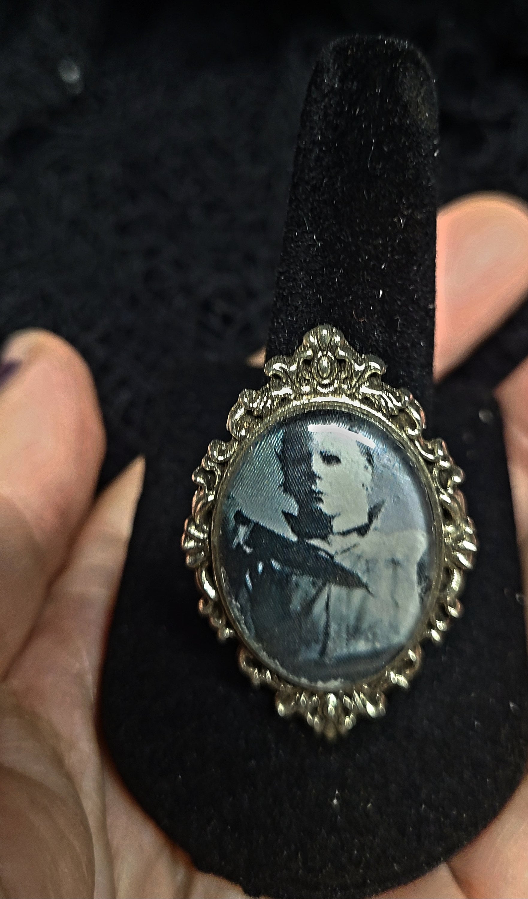 Gothic Cameo Ring. You Choose Image. Horror Serial Killer. Michael ...