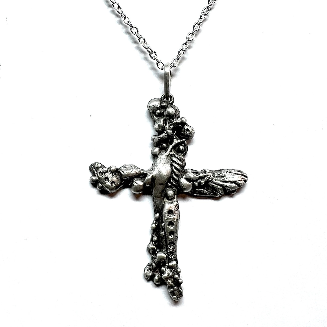 Original Design Cross by Link Wachler. Sterling Silver on Sterling ...