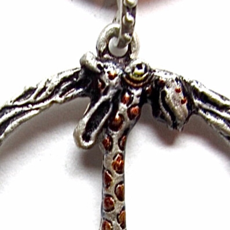 Whimsical Silver Necklace giraffe in Peace - Etsy