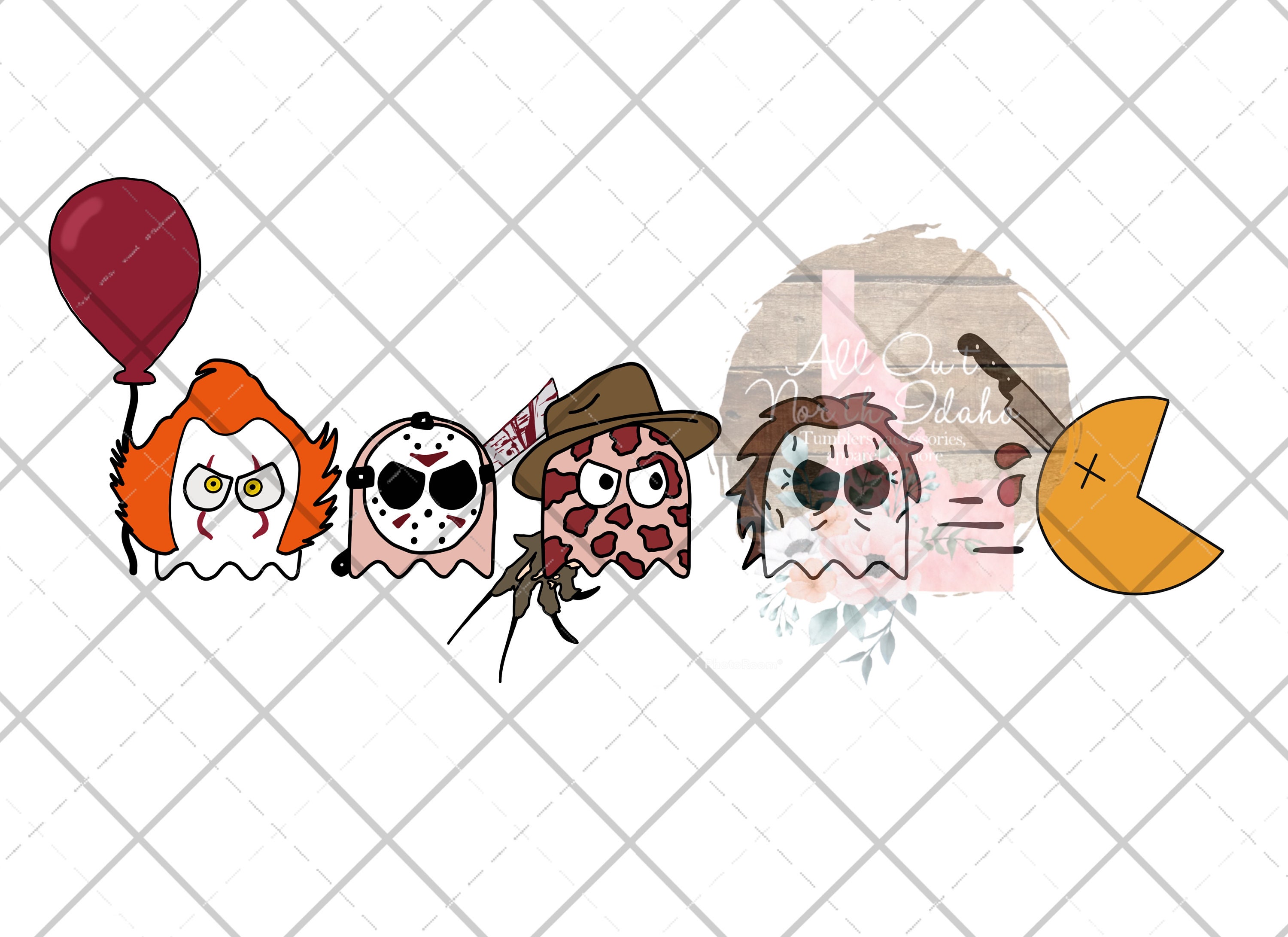 Horror PAC Man PNG Download - Etsy