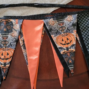 Halloween Banner Halloween Bunting Halloween Decor Fall Decor Skull ...