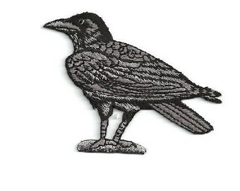Raven Iron Patch | Etsy