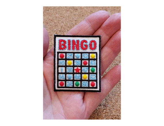 BINGO Game Iron on Applique Patch Embroidered BINGO Card | Etsy