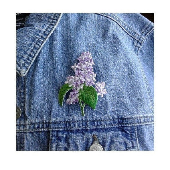 Lilac Pin Brooch Flower gardening Spring Embroidered - Etsy