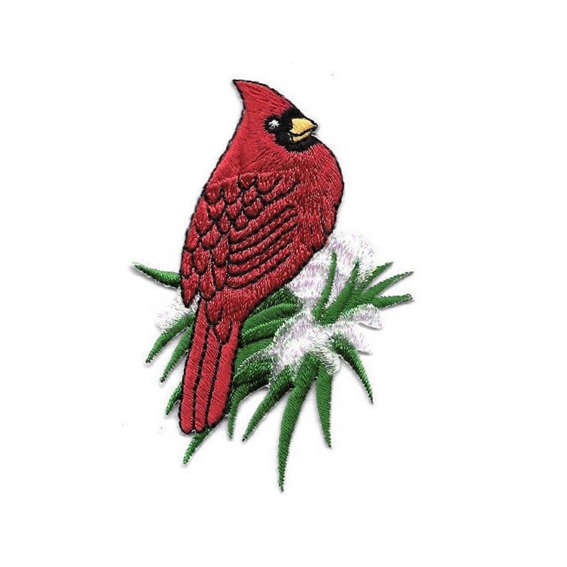 Cardinal - Bird - Winter - Snow - Embroidered Iron on Applique Patch - Etsy
