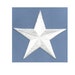 One 1 Star White Embroidered Stars Iron on Patch Patriotic Costumes ...