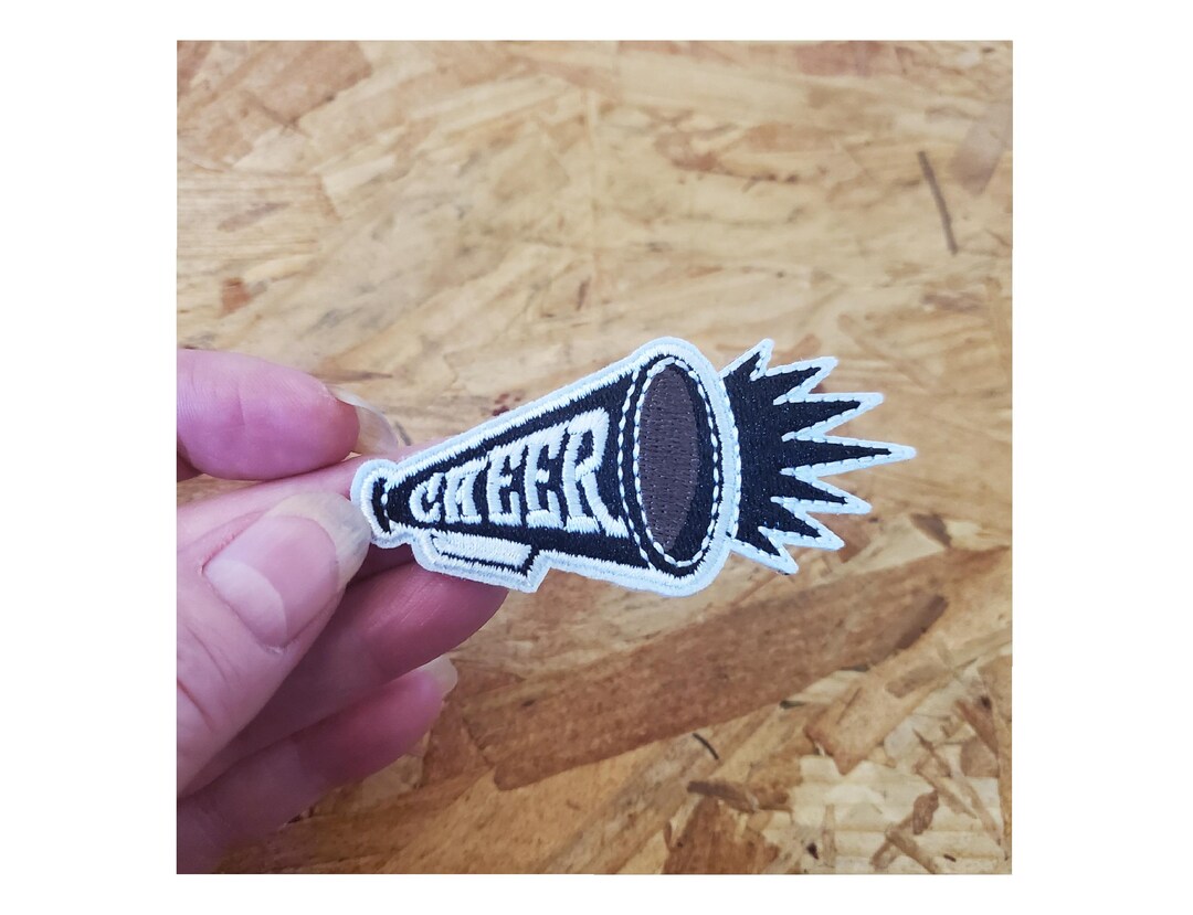 Cheerleader Cone - Cheer - School - Football - Embroidered Black Iron ...