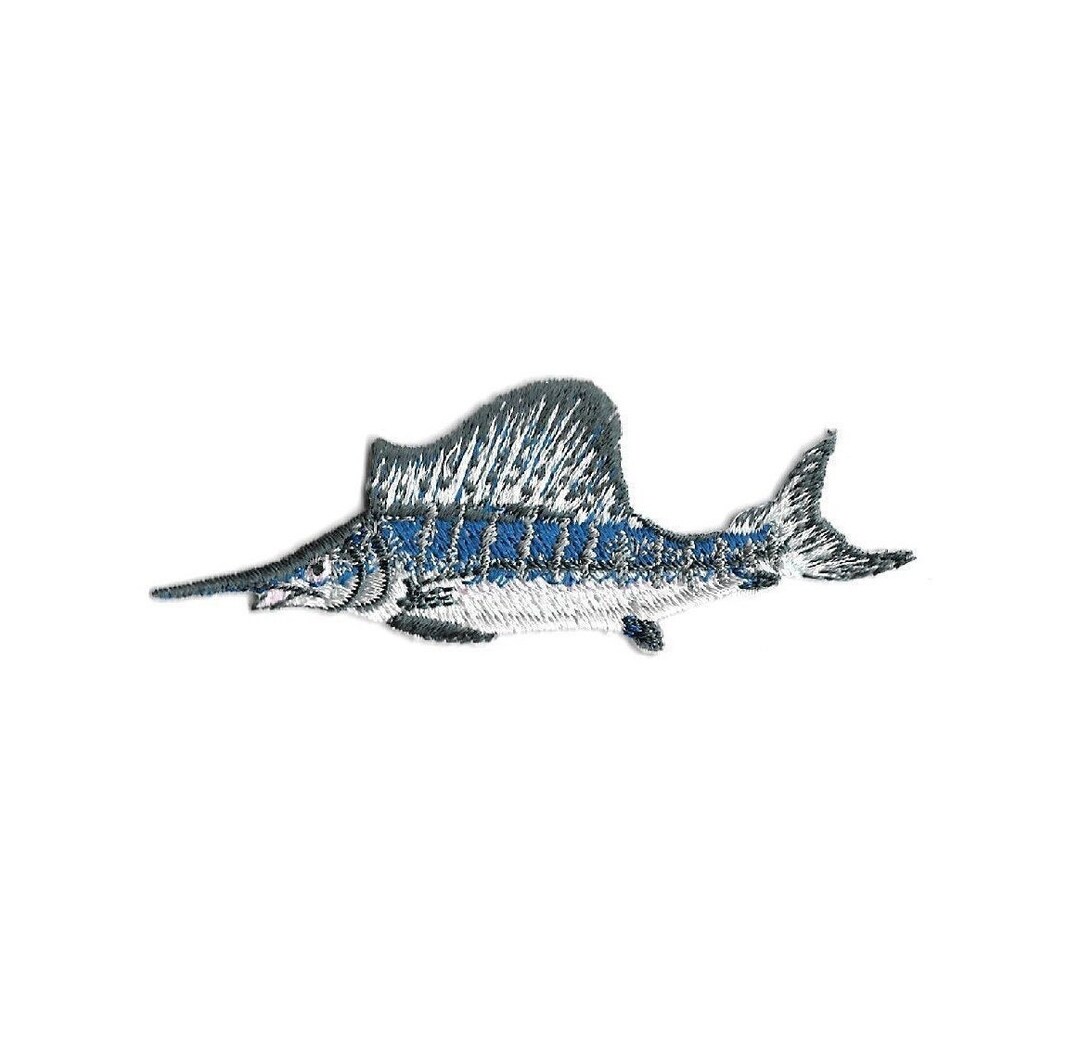 Fishing - Sailfish - Sports - Deep Sea Fishing - Embroidered Iron on ...