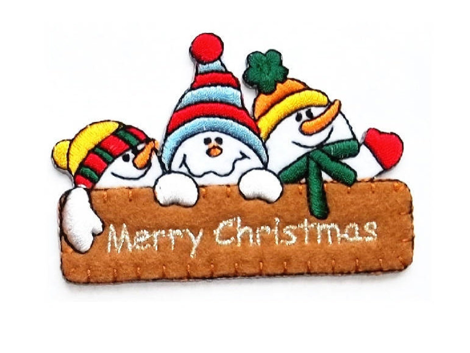 Snowman - Snowmen - Merry Christmas - Winter - Holidays - Embroidered ...