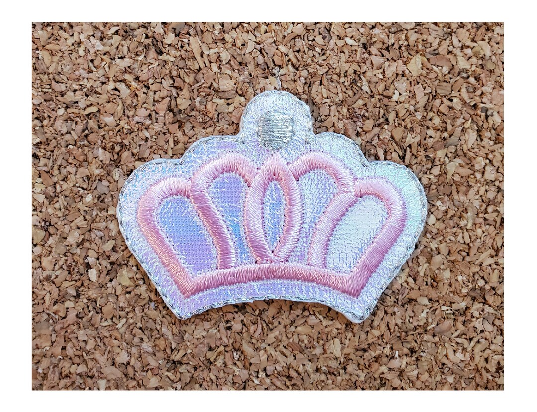 Crow Queen Princess Pink Embroidered/iridecent Iron on Applique Patch ...