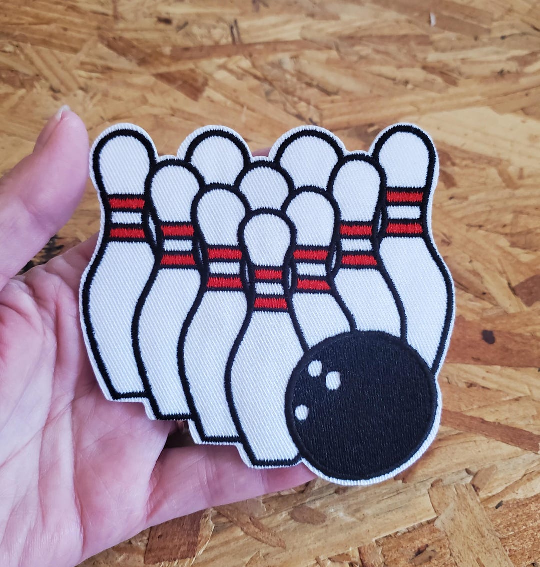 Bowling - Bowling Pins - Bowling Ball - Sports - Embroidered Iron on ...