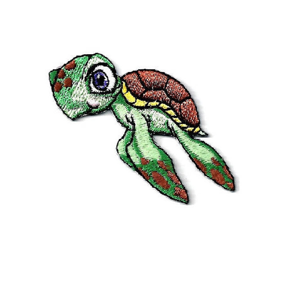 Sea Turtle - Green Sea Turtle - Children's Embroidered Iron on Patch ...