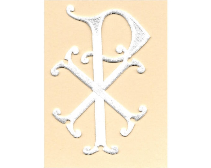 Chi-rho Christogram-liturgical-vestment-embroidered Iron on Symbol ...