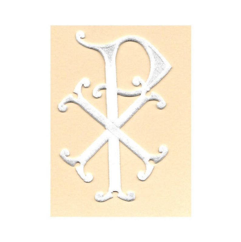 Chi-rho Christogram-liturgical-vestment-embroidered Iron on Symbol ...