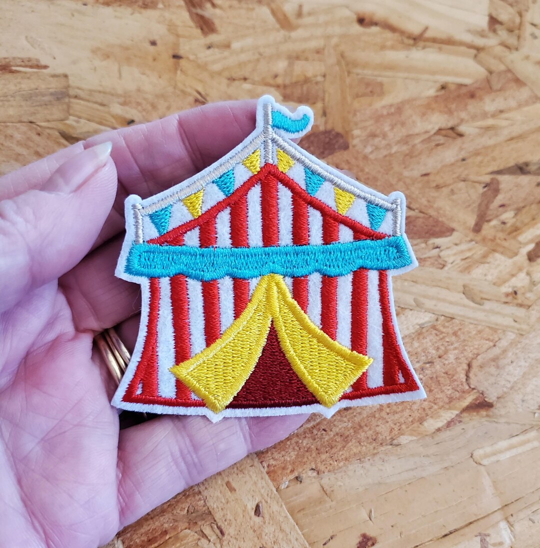 Circus Tent - Circus - Fair - Clowns - Acrobats - Embroidered Iron on ...