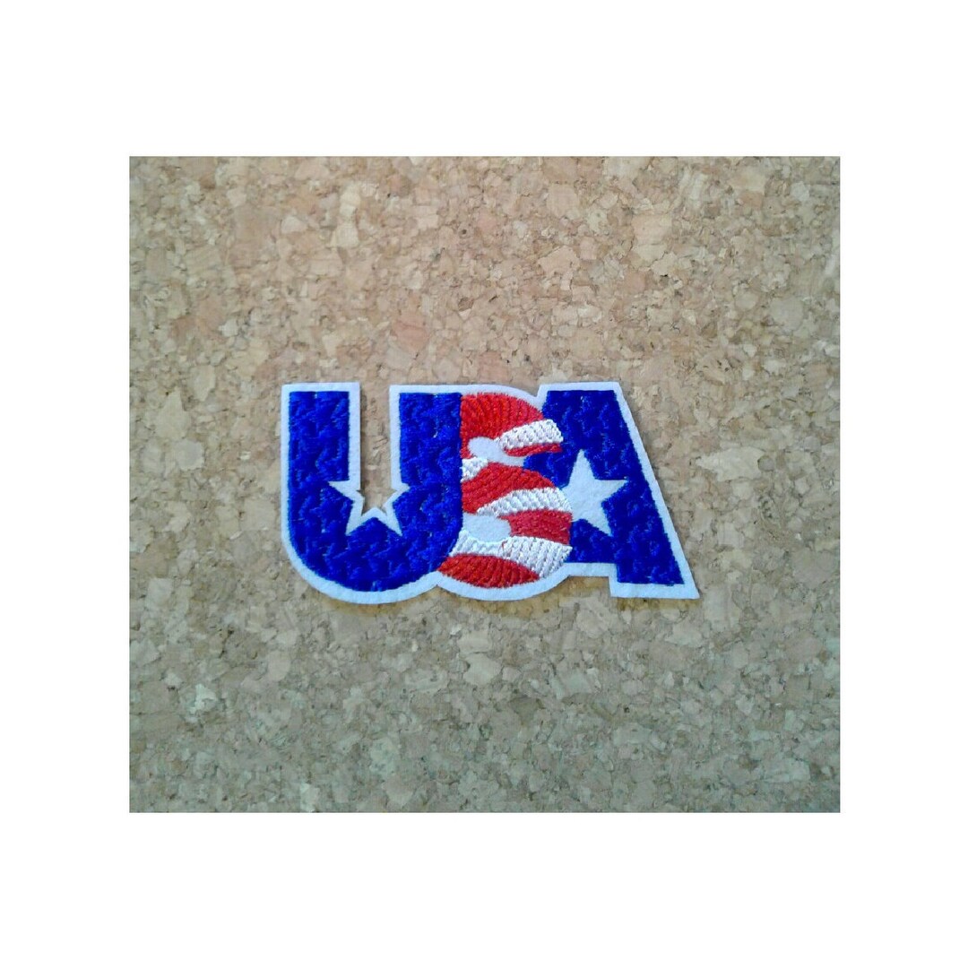 USA - Patriotic - United States - July 4th - Embroidered Iron on Patch ...