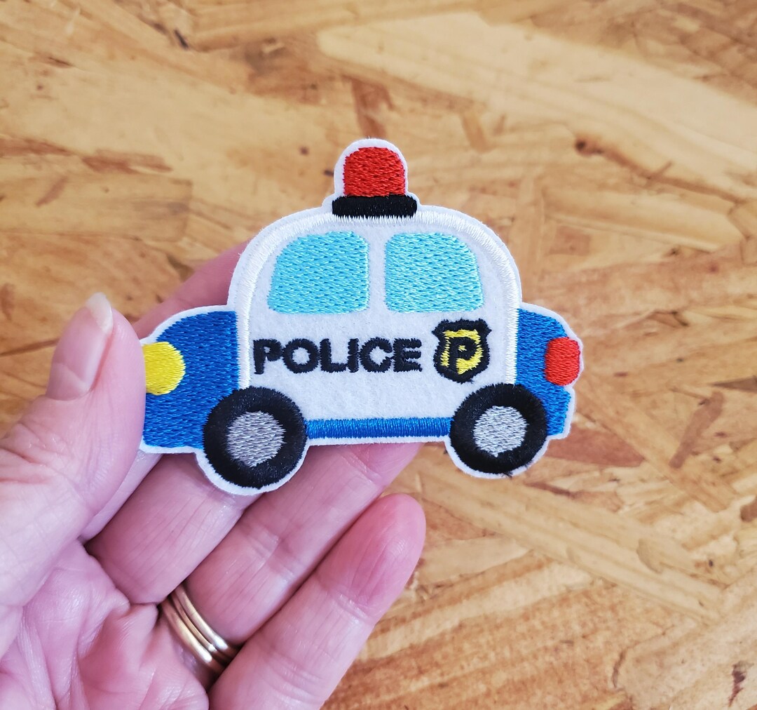 Police - Police Car - Serve & Protect - Vehicles - Embroidered Iron on ...
