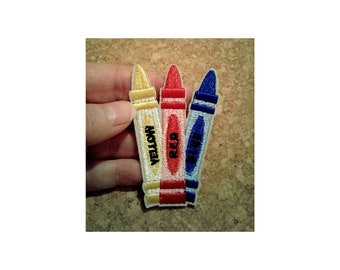 Crayon Patch Custom Made AP106 - Etsy