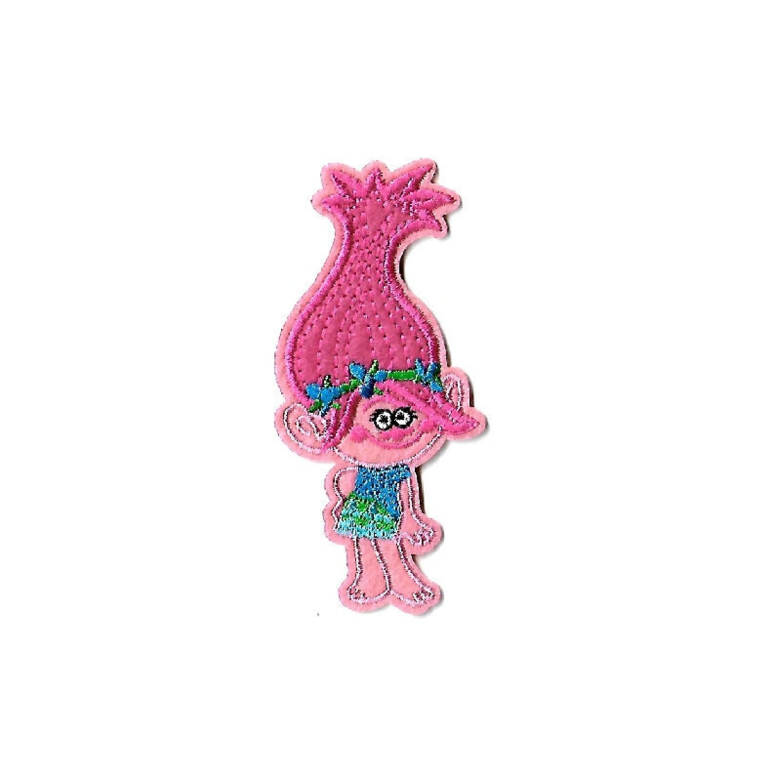 Troll Trolls Movie Pink Girl Troll Embroidered Iron - Etsy