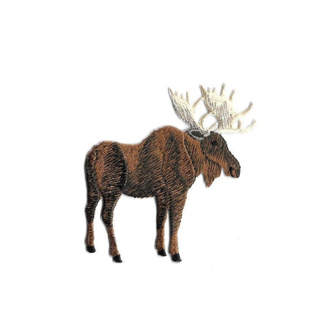 Moose - Wild Animal - Hunting - Alaska - Canada - Crafts - Embroidered ...