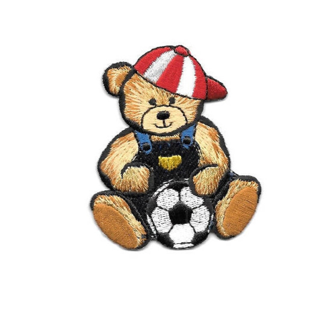 Soccer Bear - Soccer - PE - Gym - Coach - Teddy Bear - Embroidered Iron ...