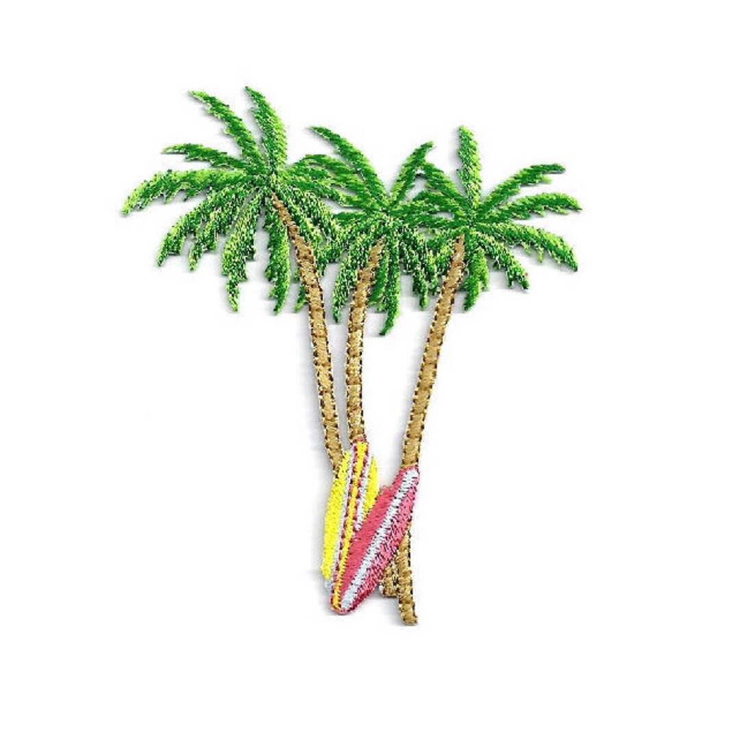 Palm Tree - Surfboard - Tropical Vacation - Surfing - Beach - Summer ...