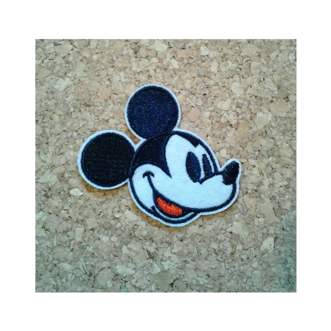 Mickey Mouse - Cool - Classic Side View - Retro - Embroidered Iron on ...