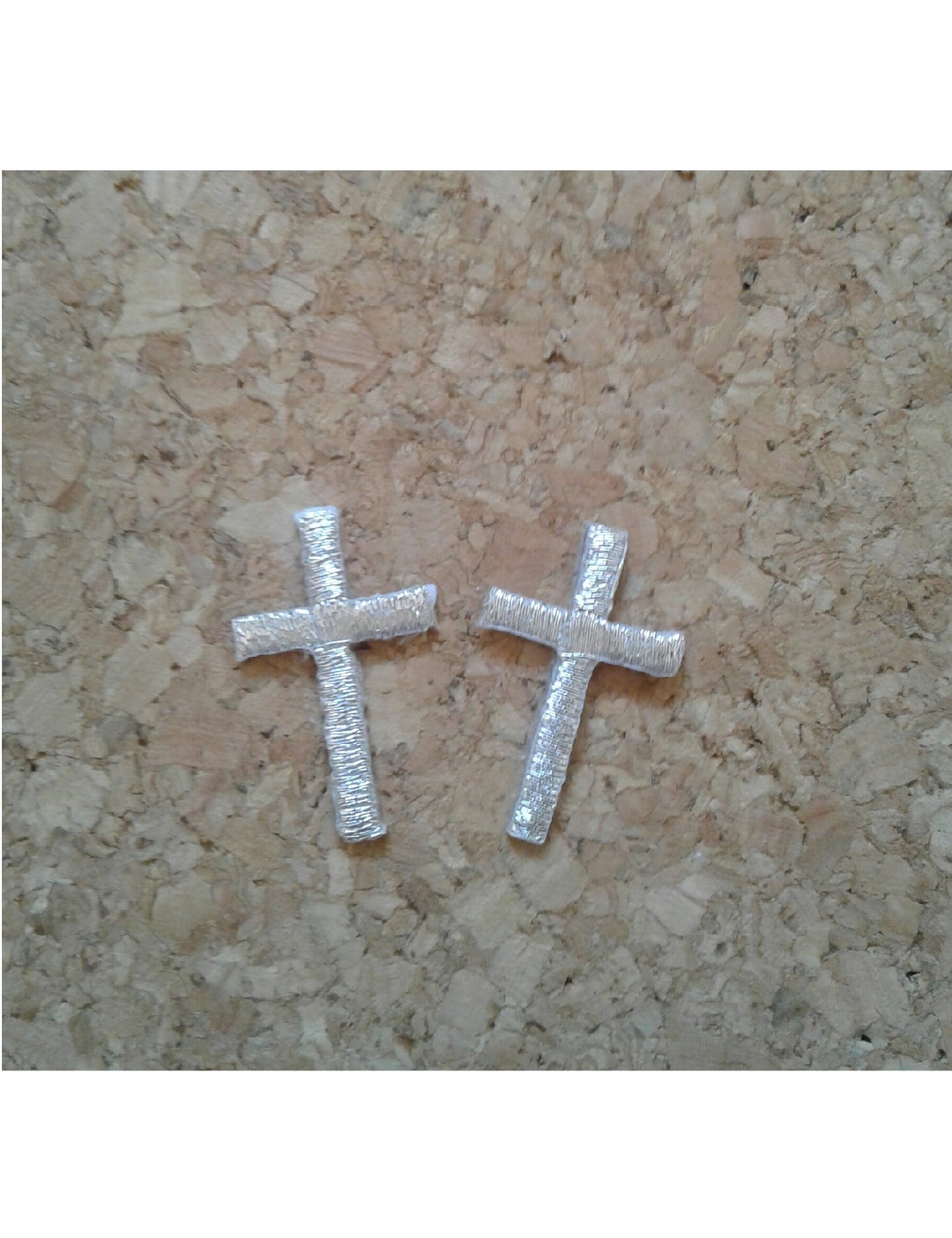 Cross - Crosses - Baptism - Crafts - Face Masks - Embroidered Silver ...