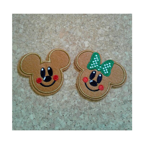 Mickey Gingerbread Embroidery - Etsy