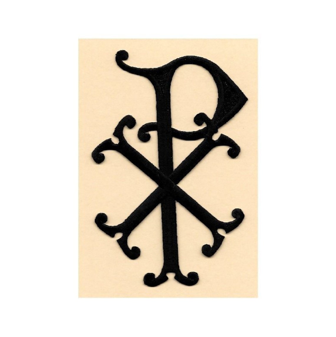 Chi-rho Christogram-liturgical-vestment-embroidered Iron on - Etsy