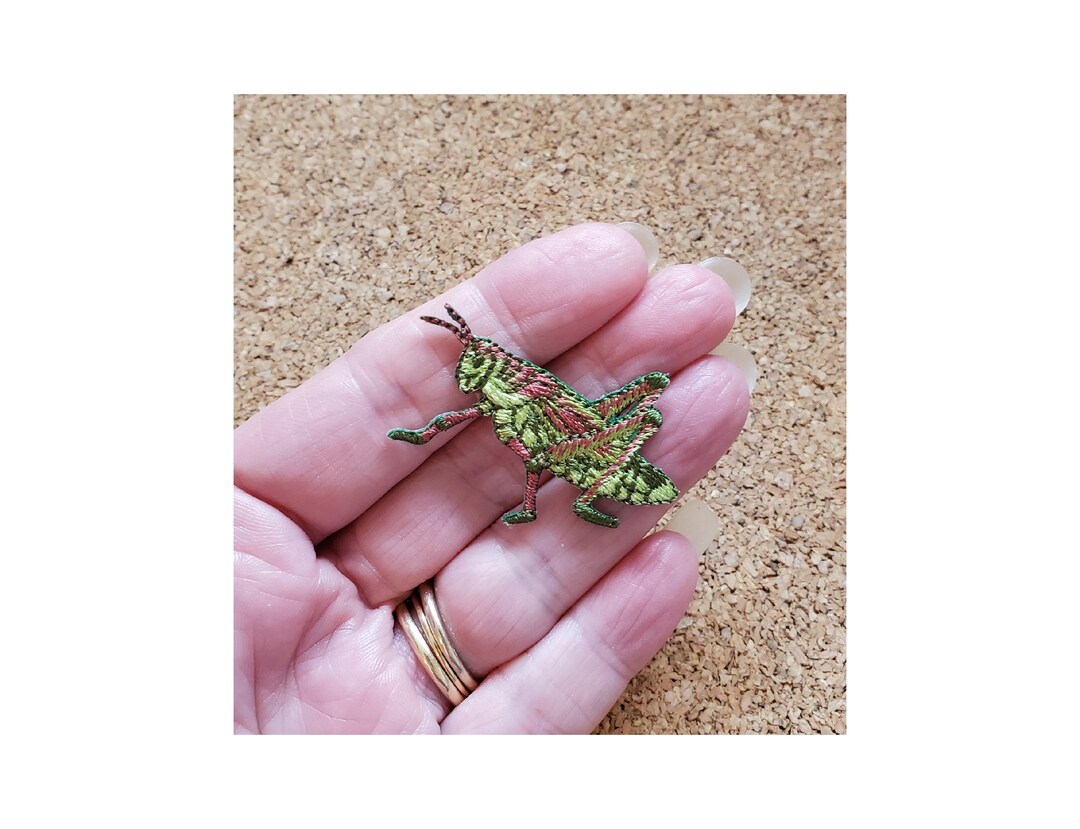 Grasshopper - Insect - Bug - Exterminator - Embroidered Iron on Patch ...