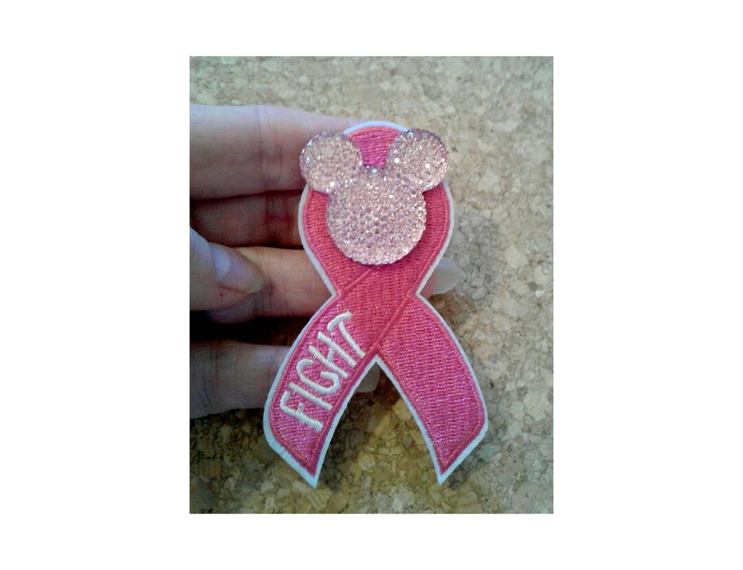 Breast Cancer Awareness Pin Brooch - Fight - Hope - Pink - Mickey Mouse ...