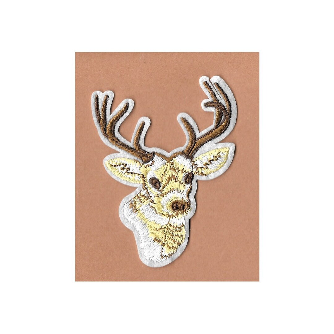 Deer - Wild Animal - Hunting - Embroidered Iron on Applique Patch - B ...