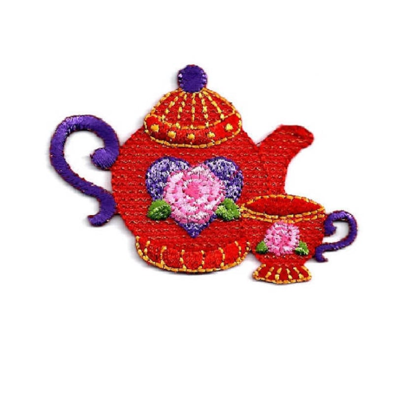 Teapot Applique - Etsy