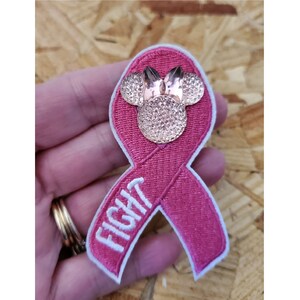 Breast Cancer Awareness Pin Brooch - Fight - Hope - Minnie Mouse ...