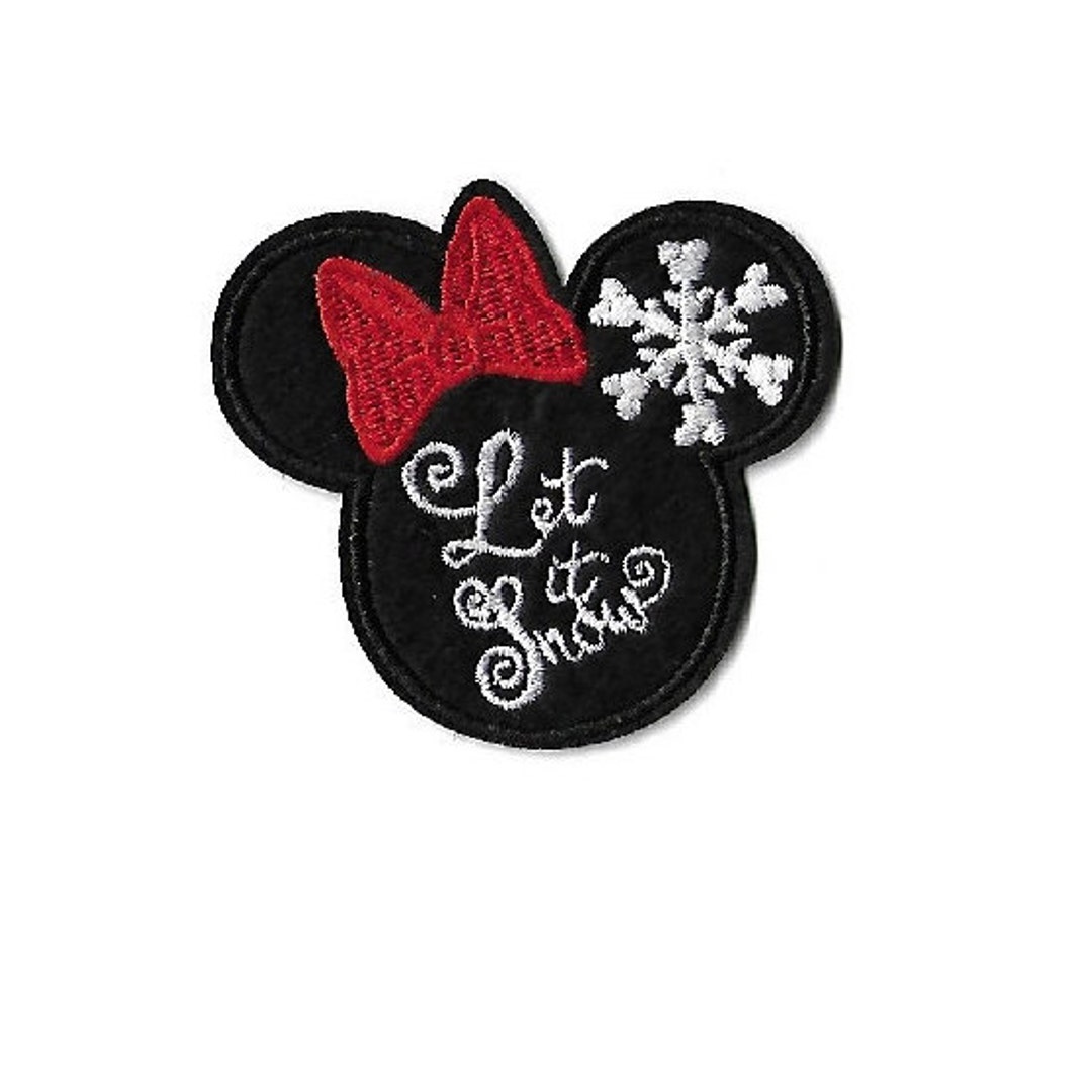 Minnie Mouse - Frozen - Snow - Snowflake - Winter - Embroidered Iron on ...