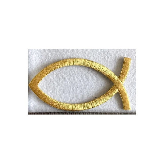 Christian Fish Christian Metallic Gold Stole Bible - Etsy
