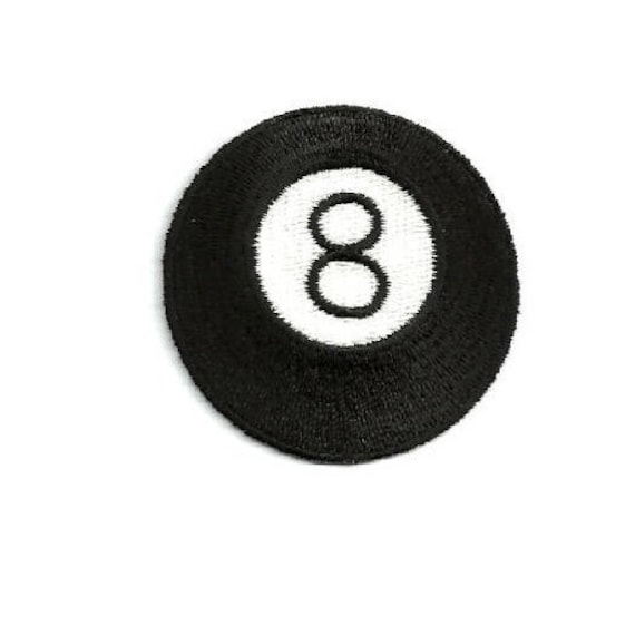 Billards Pool 8 Ball Embroidered Iron on Patch - Etsy
