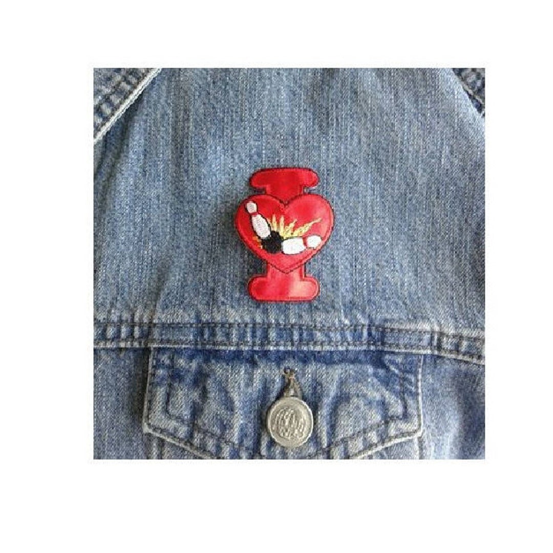 Bowling Pin Brooch - Heart - Bowling League - Sports Lapel Pin ...