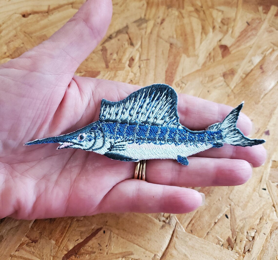 Fishing - Sailfish - Sports - Deep Sea Fishing - Embroidered Iron on ...
