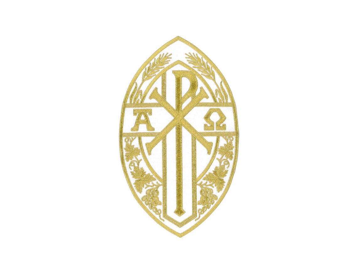 Chi-rho Christogram - Alpha and Omega - Stoles - Clergy - Iron on Patch ...